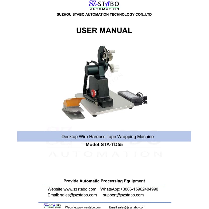 Desktop Wire Harness Tape Wrapping Machine TD55 - SZSTABO